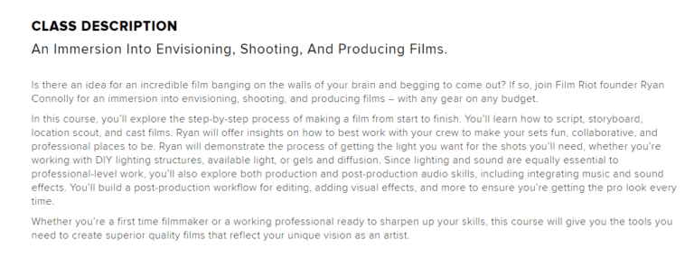 The 9+ Best Online Filmmaking Courses [in 2024]